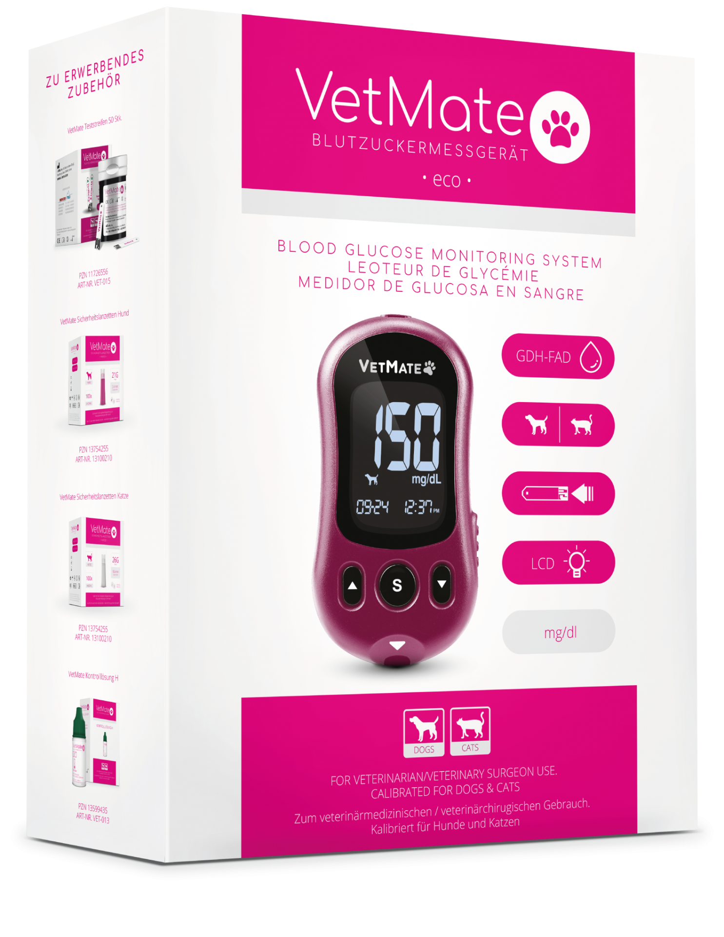 VetMate Blutzuckermessger t Mg dl Eco 50010251 vetmate-blutzuckermessger-t-mg-dl-eco-50010251